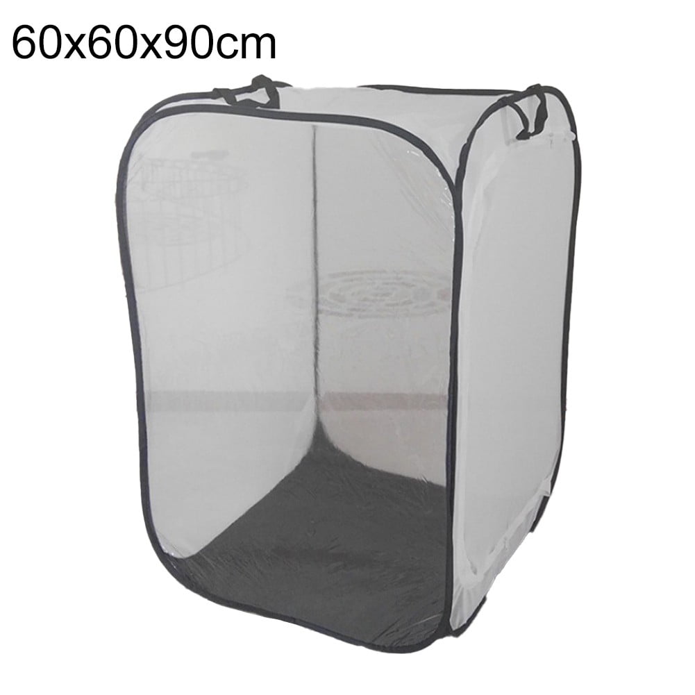 Portable Plant Growth Box Butterfly Habitat Foldable Insect Cage Light ...