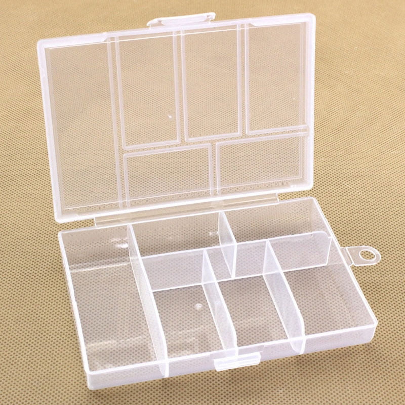 Portable Plastic 6-Compartment Storage Container Small Case Box T9Q5 ...