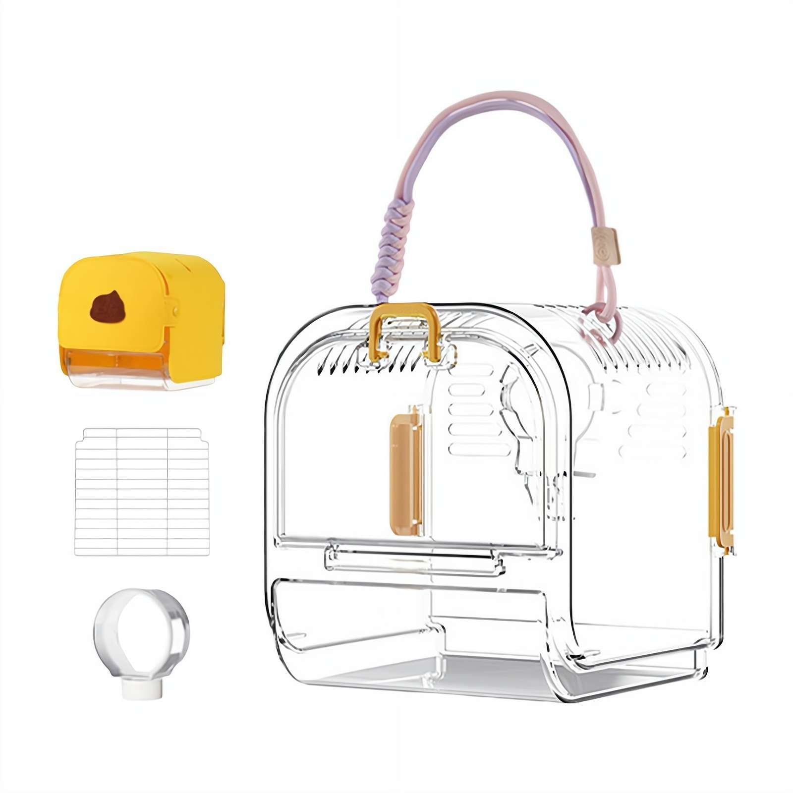 Portable Plastic Bird Cages Lightweight Waterproof Ventilated Travel ...