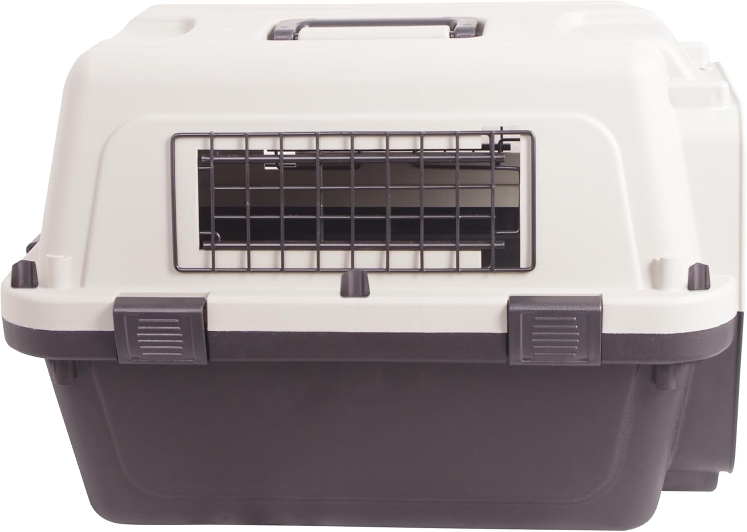 Portable Plastic Pet Crate for Dogs/Cats, Small Tan Travel Kennel with ...