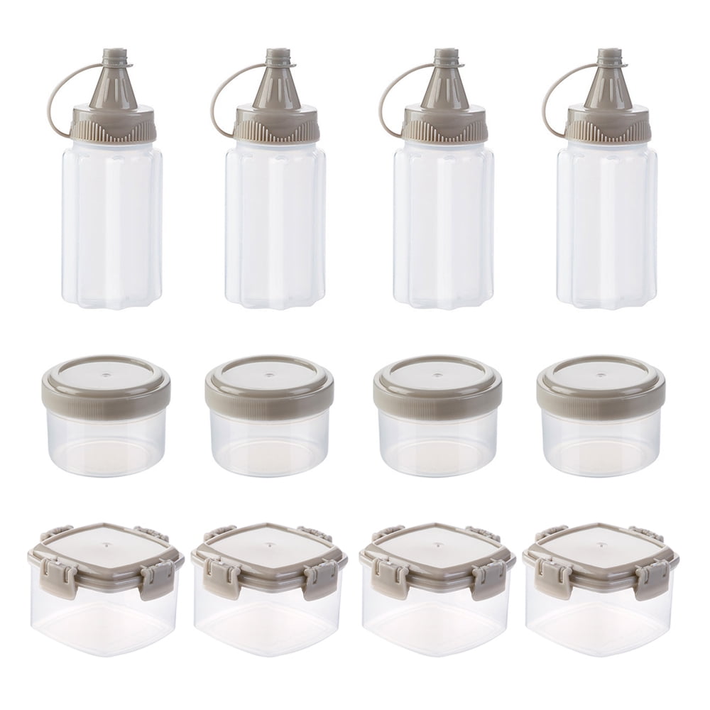 Portable Plastic Seasoning Boxes for Salad Dressings, BBQ & Kitchen Use ...