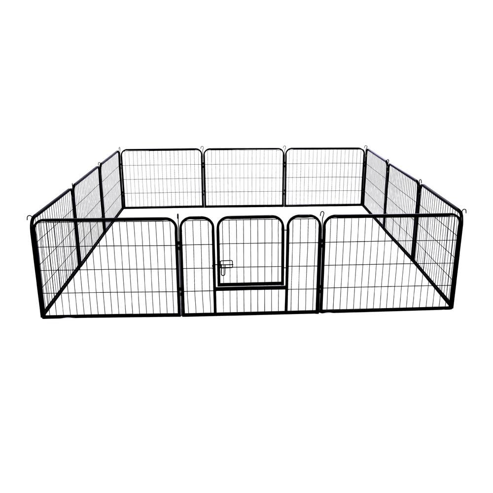 Portable Playpen for Dogs Heavy Duty 16 Panels Dog Fences Square Tube ...