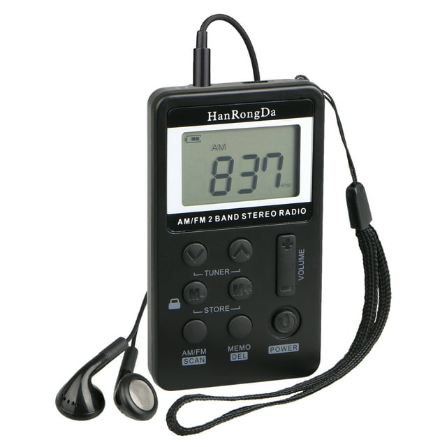 Portable Pocket AM Radio, TSV Mini Digital Radio Battery Operated Radio ...