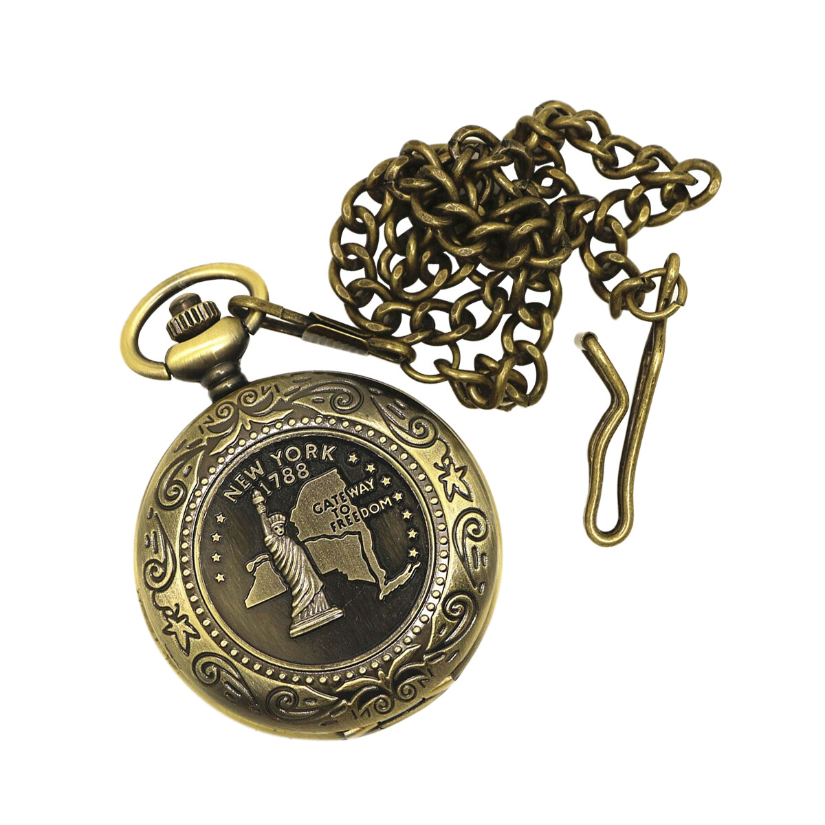 Portable Pocket Watch Style Compass Vintage Metal Flip-Open Compass ...
