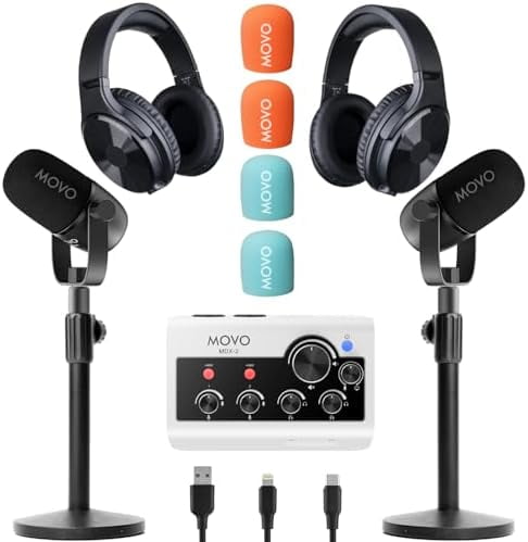 Portable Podcast Equipment Bundle for iPhone/Android Phones- Podcast ...