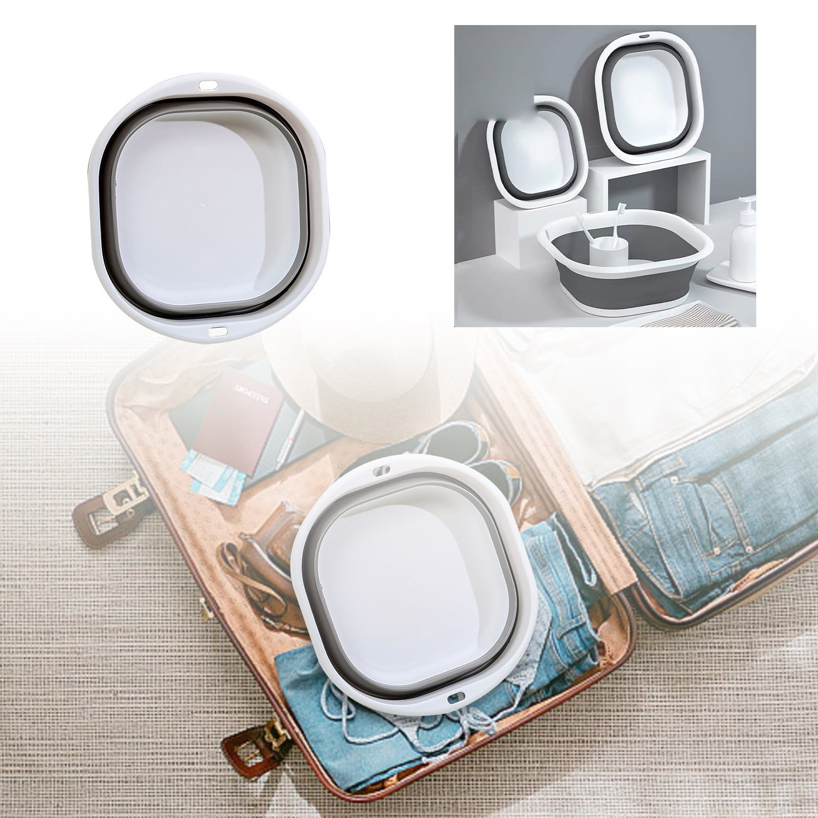 Portable Pool Foot Bath,Collapsible Pool Foot Wash Basin Tub,Foot Bath ...