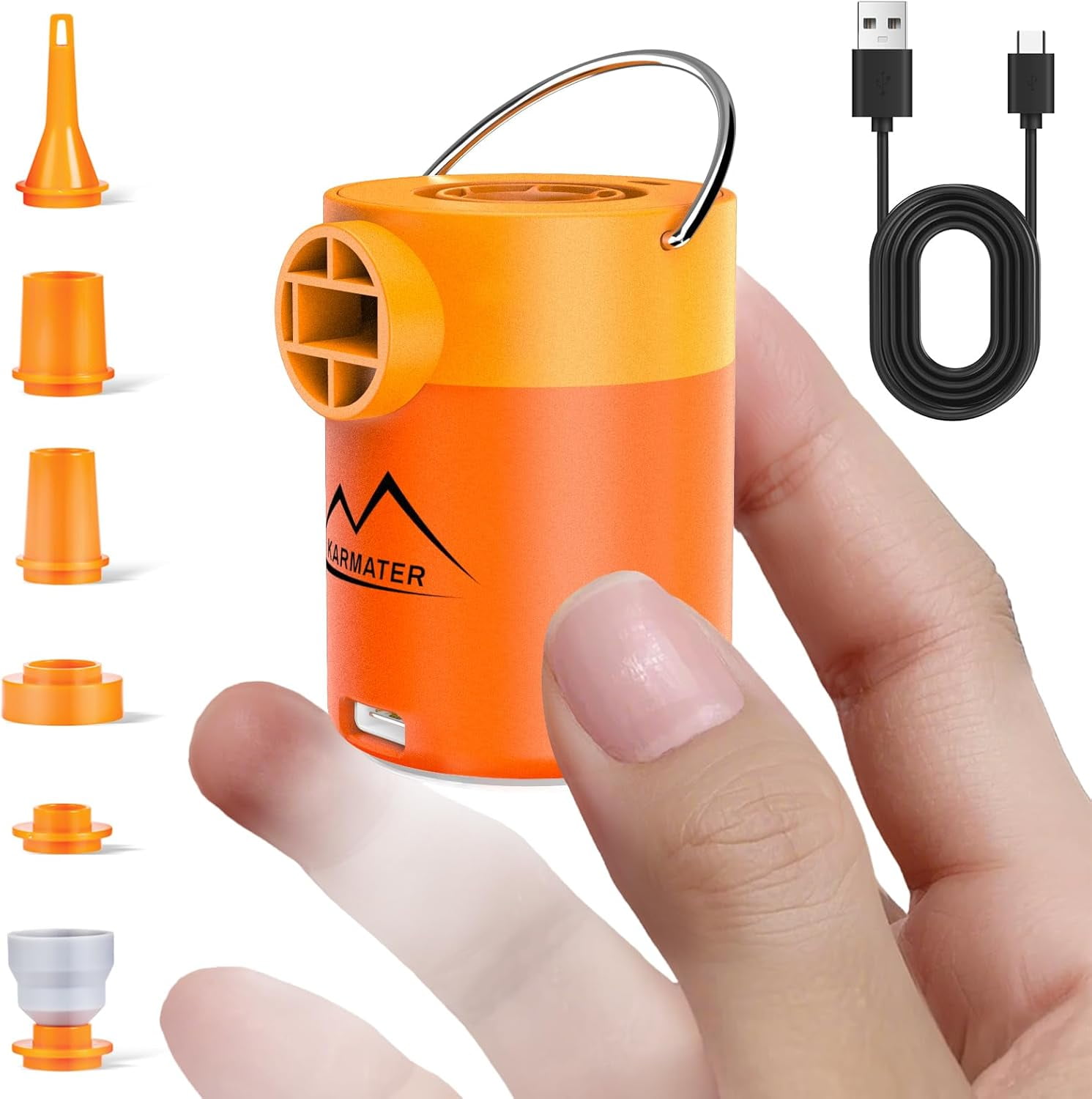 Portable Pool Inflatable Air Pump - 5kPa Upgrade Electric Camping ...