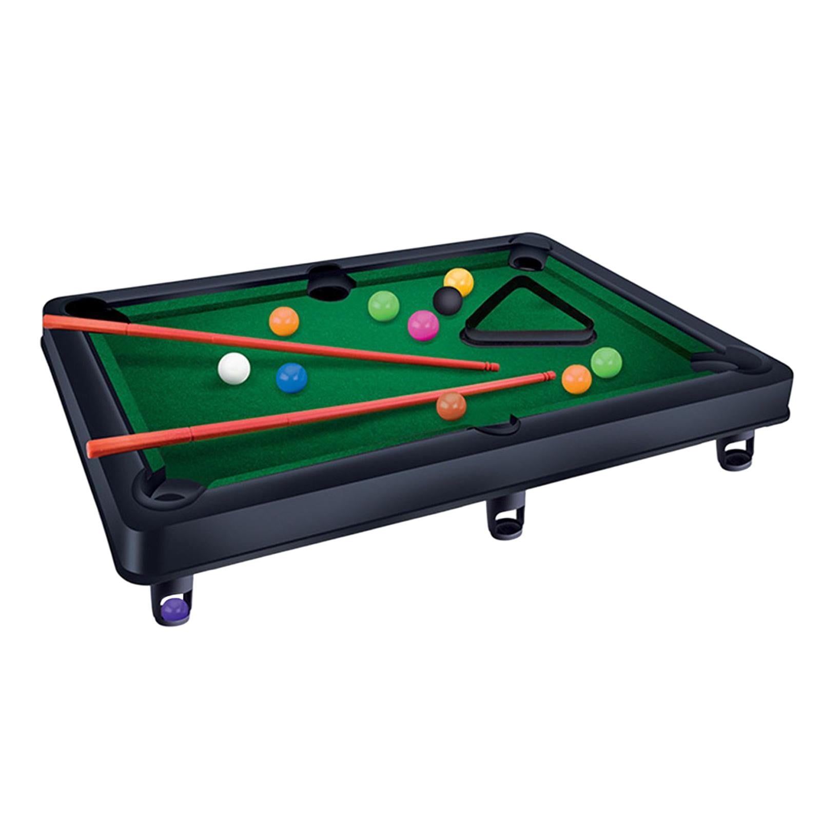 Portable Pool Table Set, Miniature Billiards Game with Game Balls ...