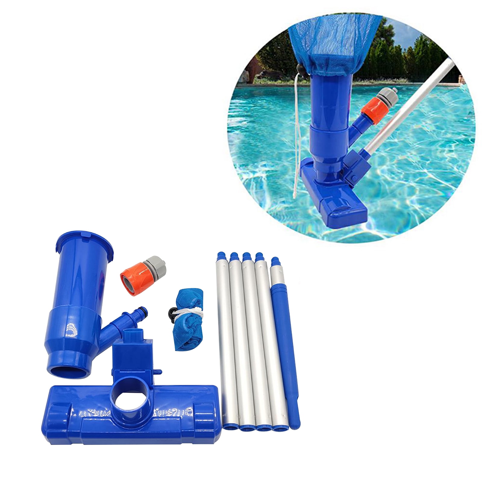 Portable Pool Vacuum Jet Handheld Underwater Cleaners for Above Ground ...