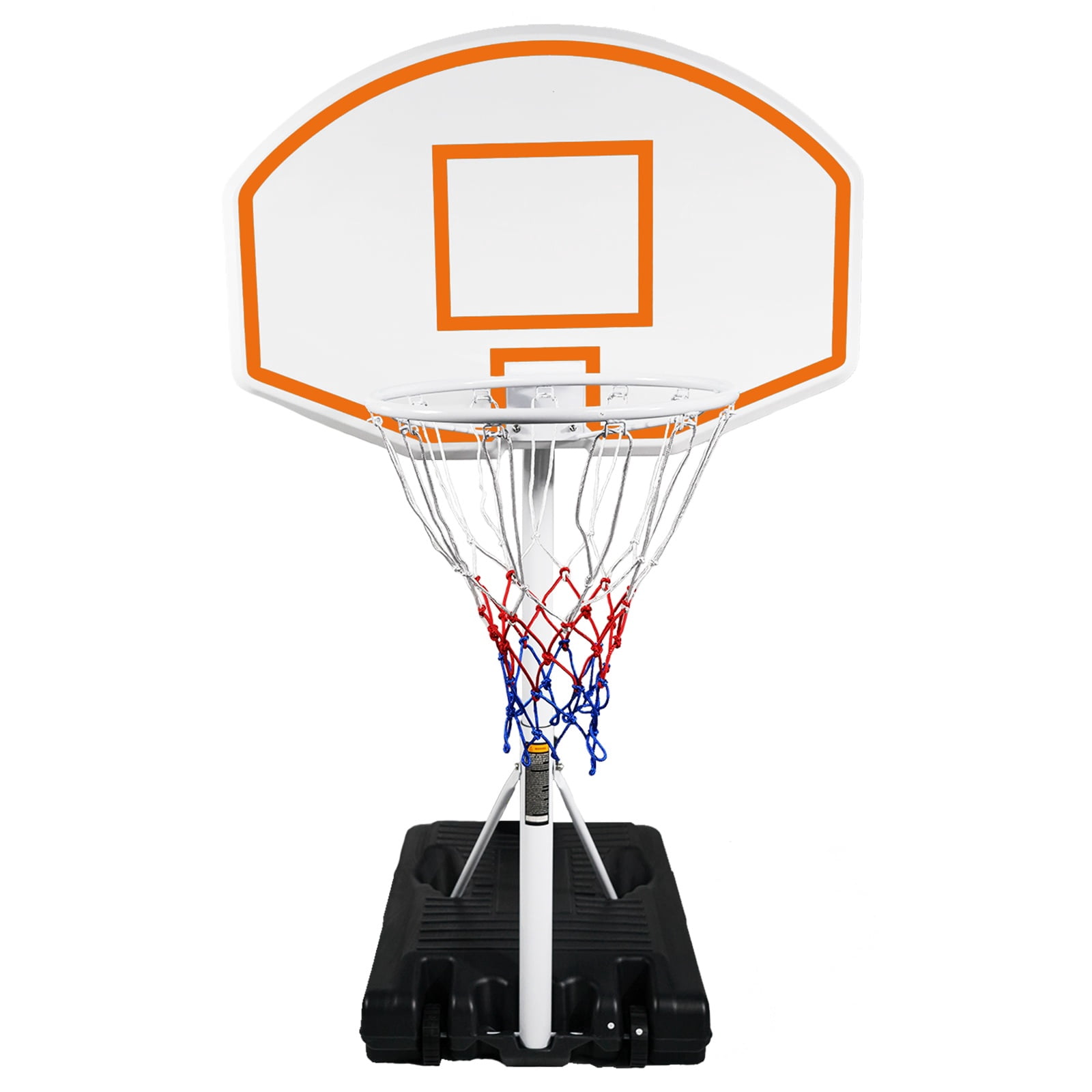 Portable Poolside Basketball Hoop, Height Adjustable 3.1ft-4.7ft ...