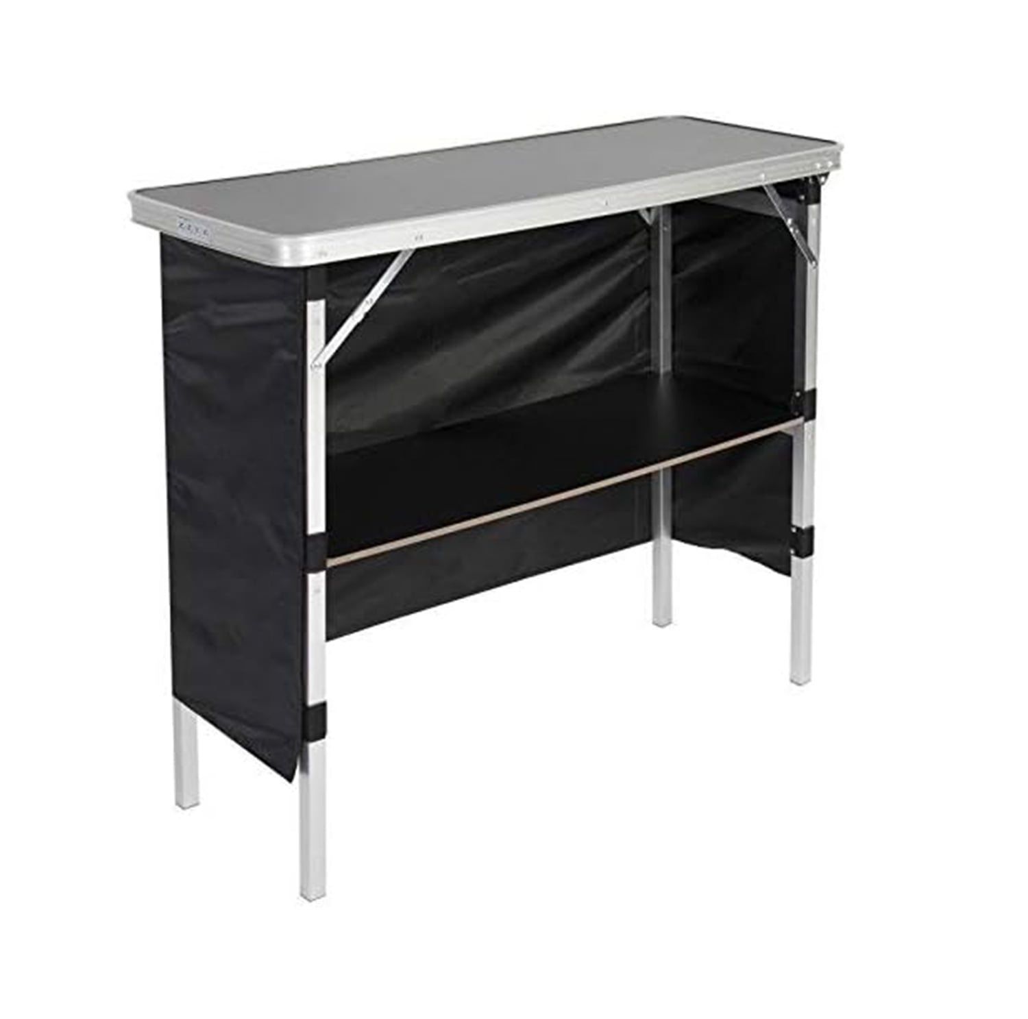 Portable Pop-Up Bar Table with Carrying Case, Storage Shelf and ...