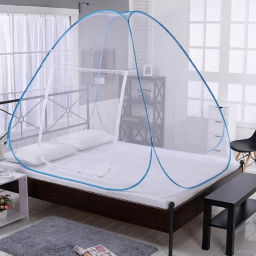 Portable Pop Up Camping Tent Bed Canopy Mosquito Nets Single Size Anti ...