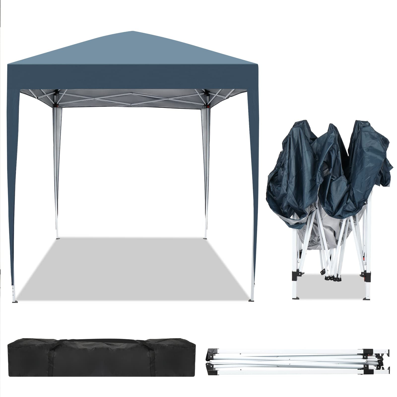Portable Pop Up Canopy Tent 6.5x6.5ft, Quick Setup UV Protection ...