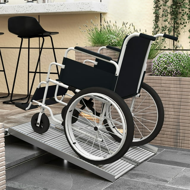 Portable Portable Wheelchair Ramp for Home, Threshold Handicap Ramp 3 ...