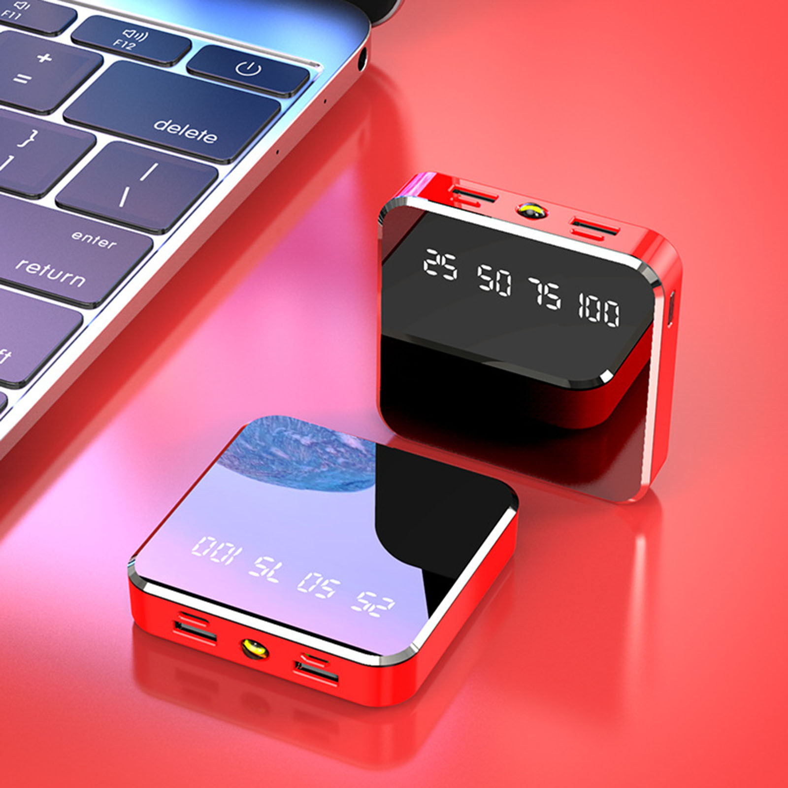 Portable Power Bank 10000mAh Wireless Portable Charger With Built-in AC ...