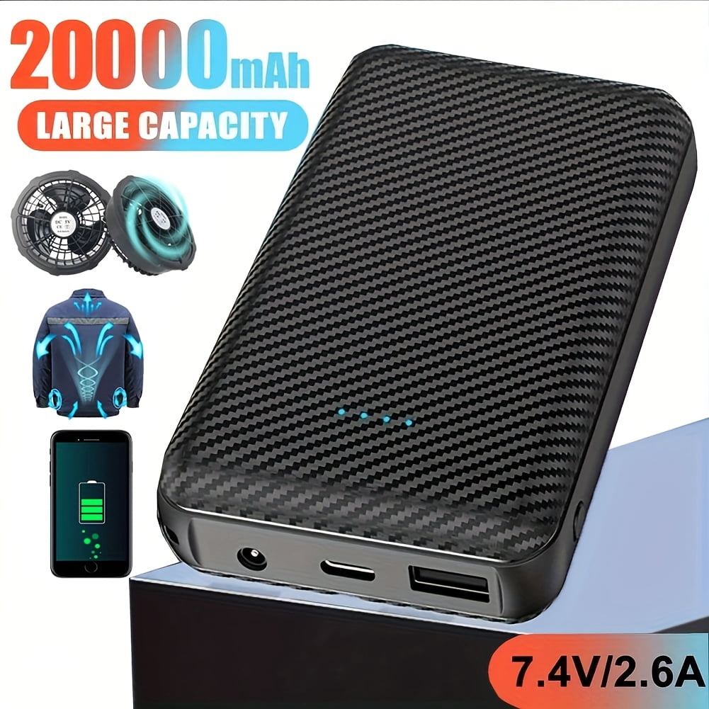 Portable Power Bank DC7.4V 20000mAh Charging Power Supply Phone ...