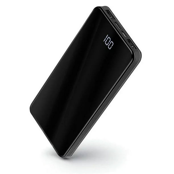 Portable Power Bank Fast Cell Phone Battery Charger, Black - Walmart.com