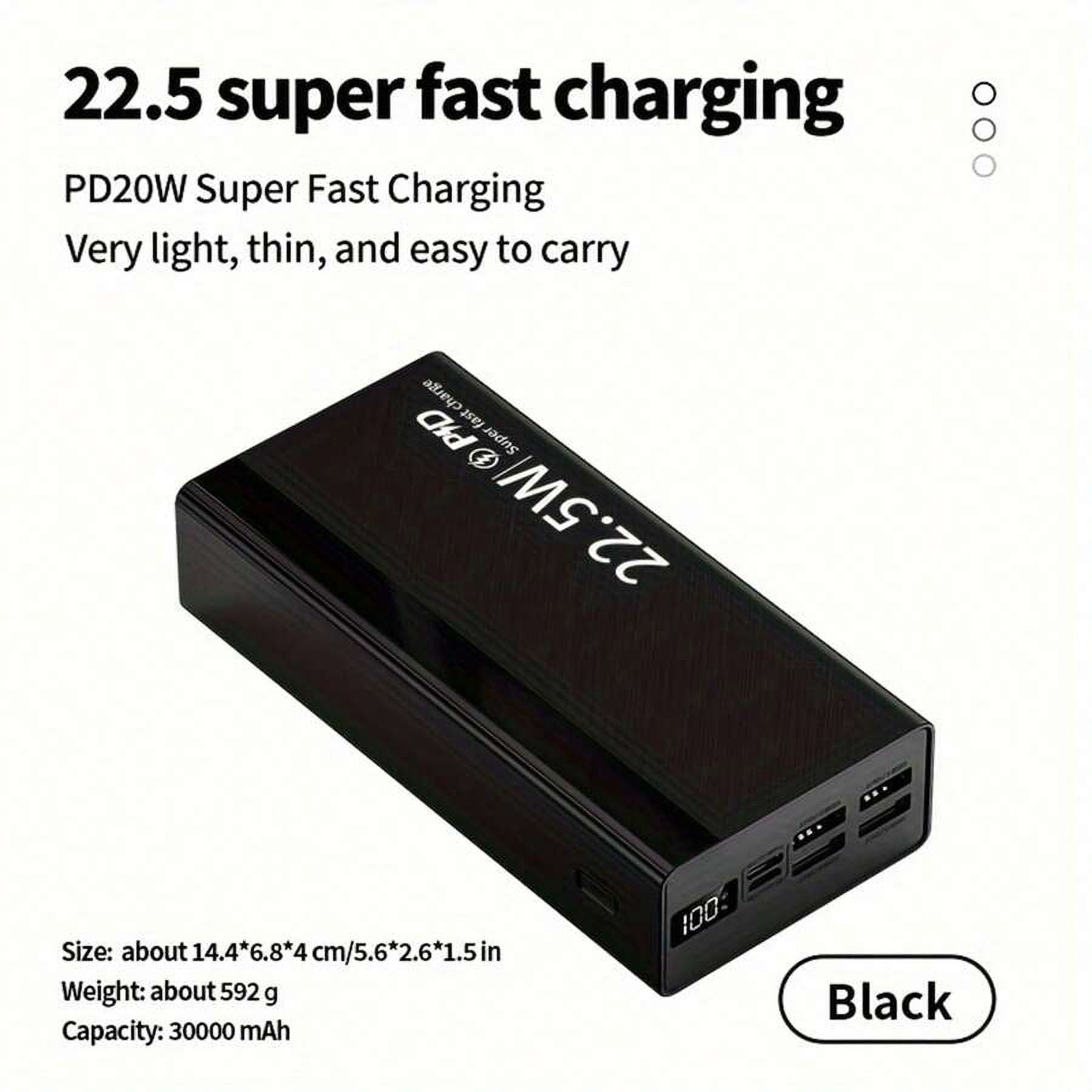 Portable Power Bank With LED Battery Display, Outdoor Emergency Backup ...