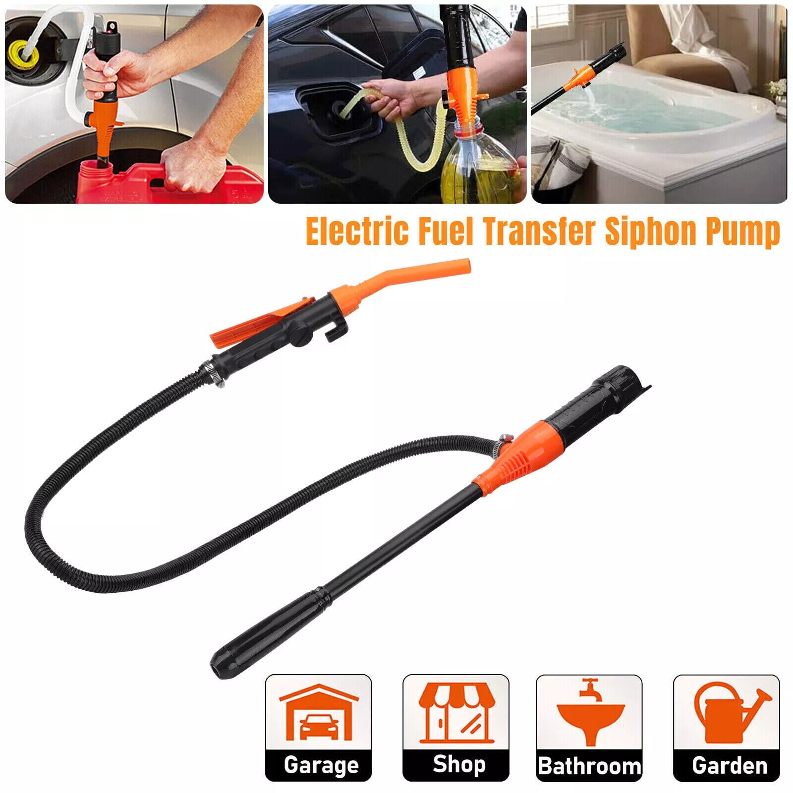 Portable Power Battery Pump - Upgraded Battery Operated Electric Siphon ...