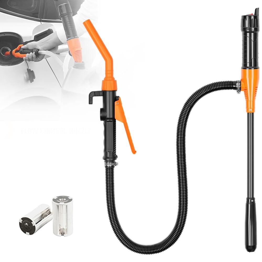 Portable Power Battery Pump, Upgraded Battery Operated Electric Siphon ...