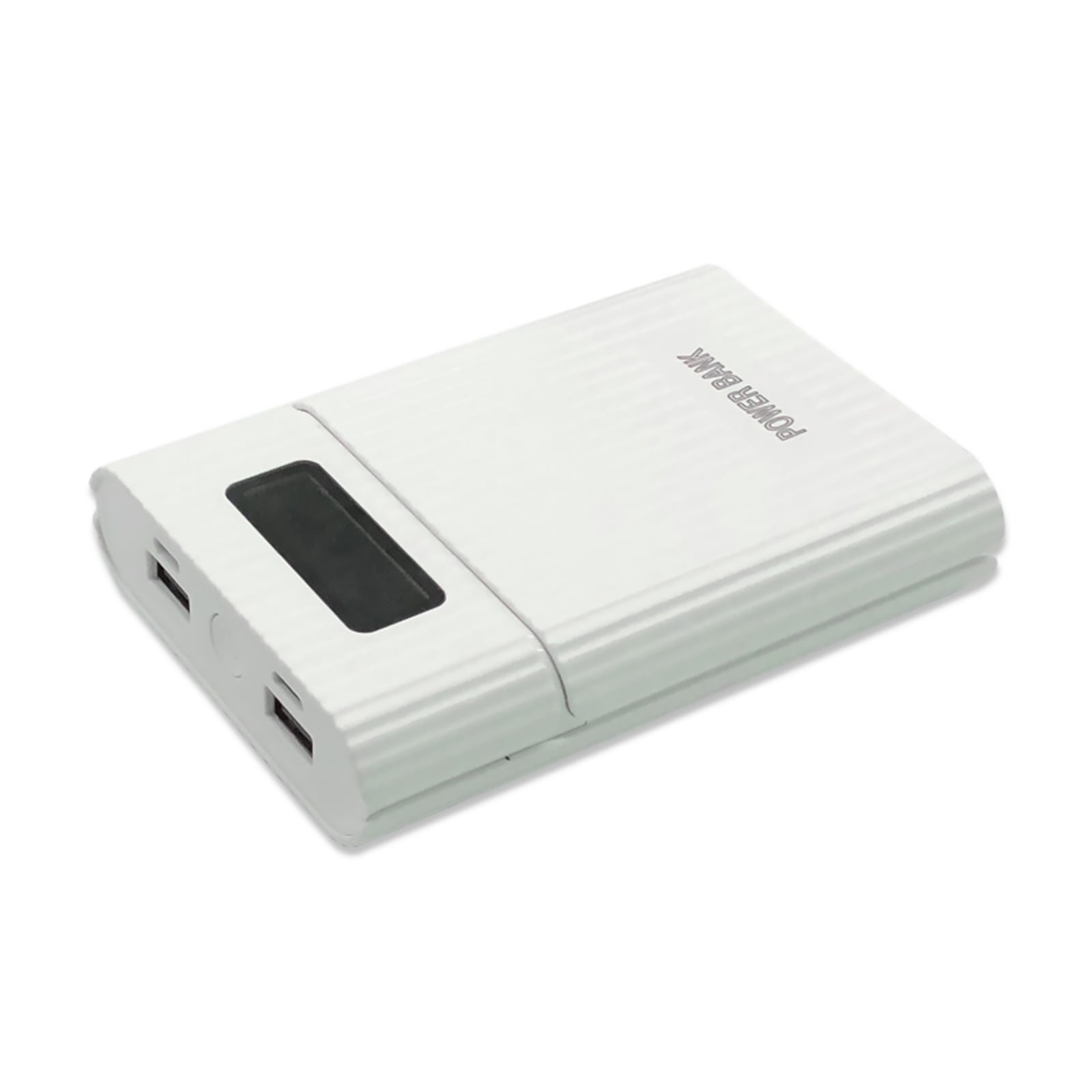 Portable Power Box with LCD Display 4 Slot Batteries Container Power ...