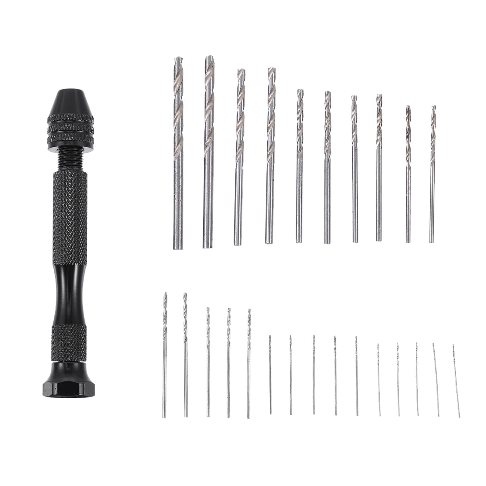 GETAJGHSD Pen Size Design Hand Drill Bits Set Aluminum 1Set 3.54X0.59X0 ...
