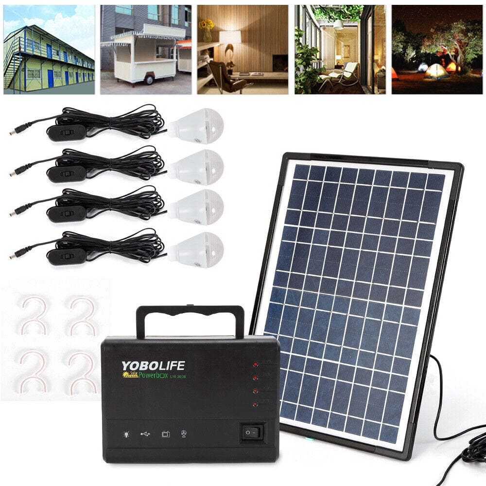 Portable Power Generator with Solar Panel, Outdoor Solar Inverter for ...