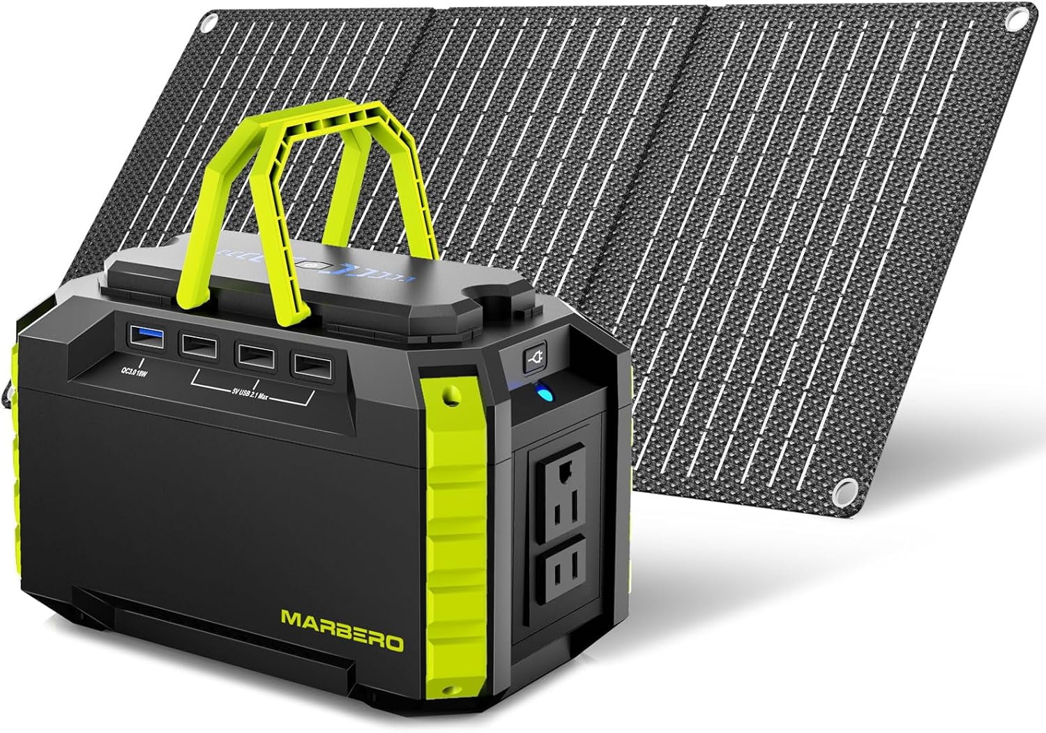Portable Power Station 150Wh Camping Solar Generator Laptop Charger ...