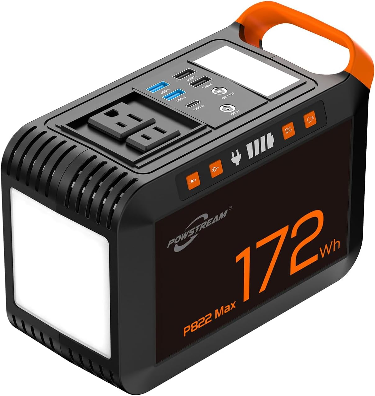 -Portable-Power-Station-200W-Solar-Generator - 172Wh Camping Power Bank ...