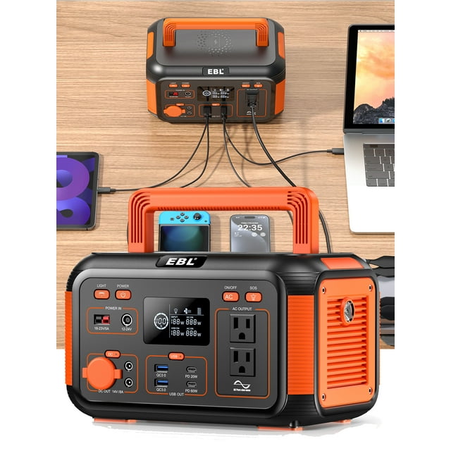 Portable 300W Power Station 600W Peak Solar Generators for Outdoor ...
