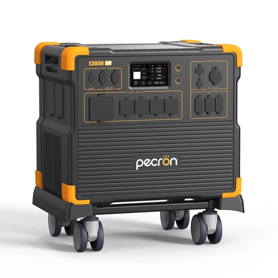 Portable Power Station 3840Wh LiFePO4 Solar Generator 4200W Pure Sine ...