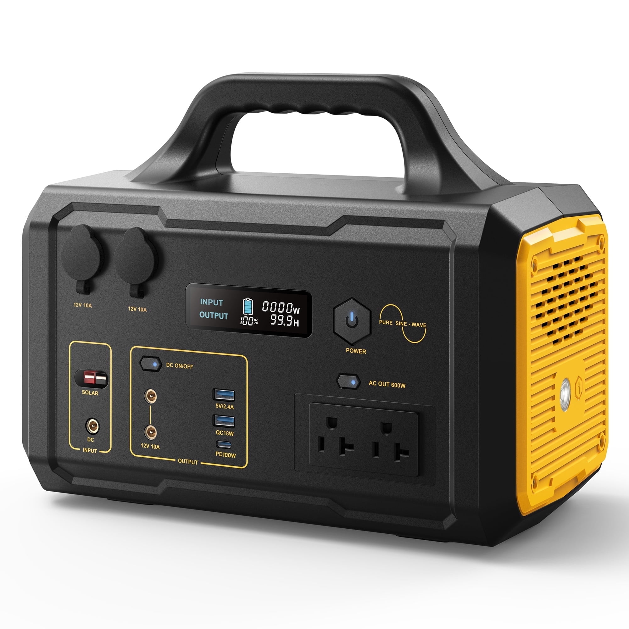 Portable Power Station 600W 655wh Lithium Battery, Small Portable ...