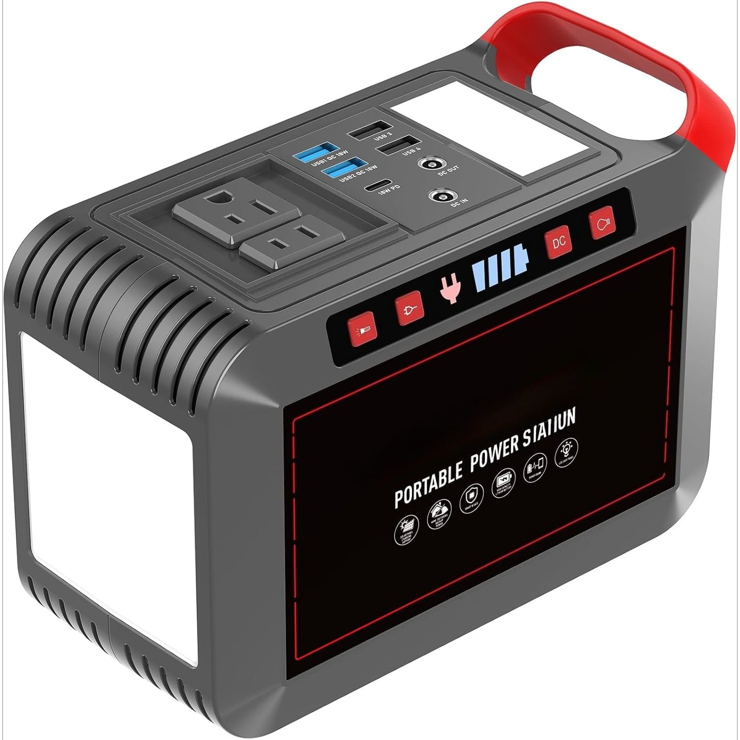 Portable Power Station 88Wh Camping Lithium Battery Solar Generator ...