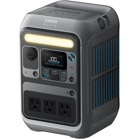 Portable Power Station SOLIX C300, 288Wh LiFePO4 Battery, 300W (600W ...