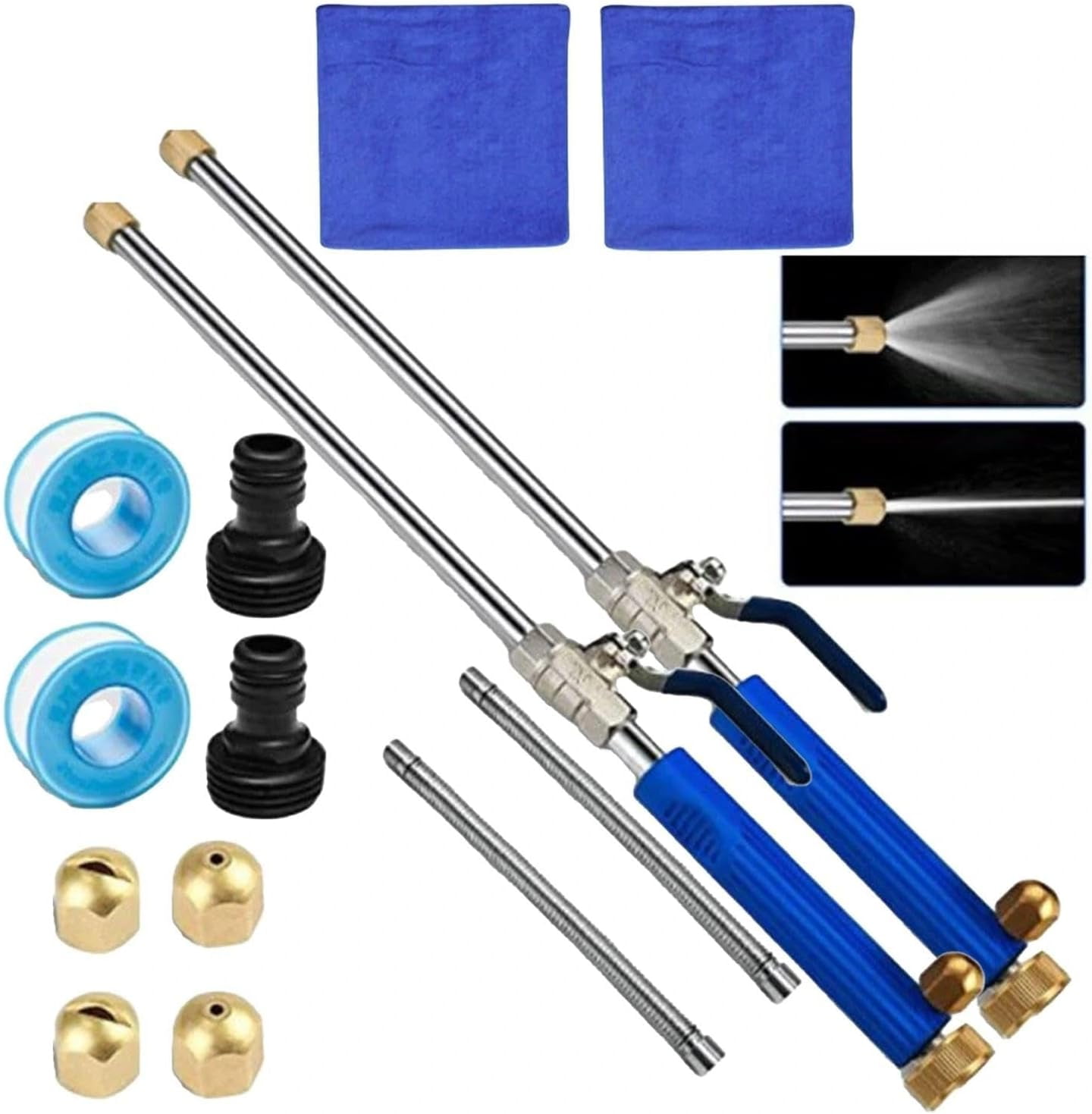 Portable Power Washing Nozzle with HydroNozzle, Upgraded Jet Nozzle ...