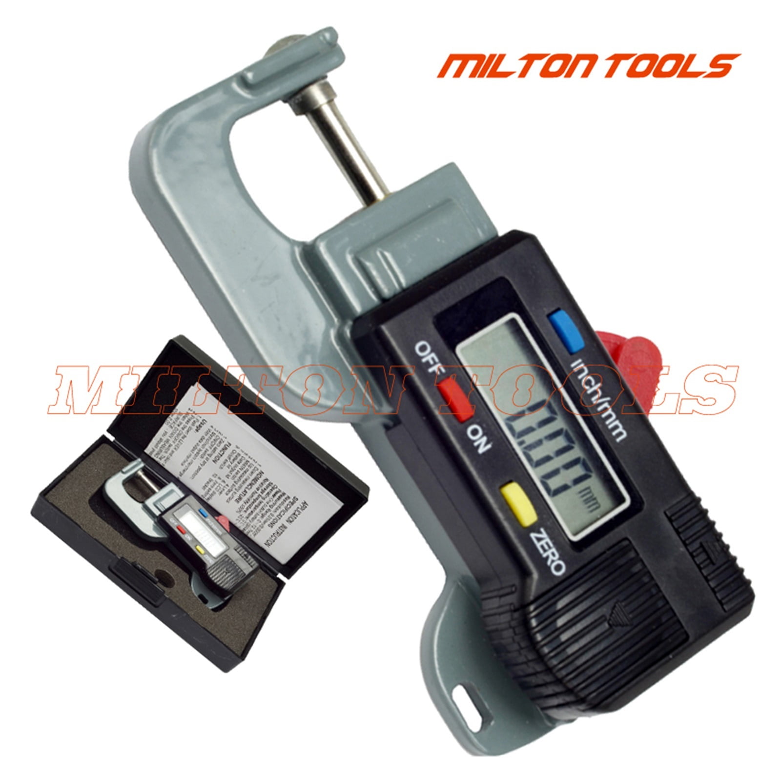 Portable Precise Digital Thickness Gauge Meter Metal Tester Micrometer ...