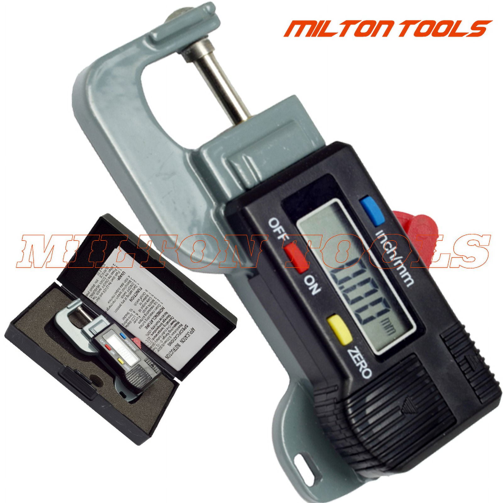 Portable Precise Digital Thickness Gauge Meter Metal Tester Micrometer ...