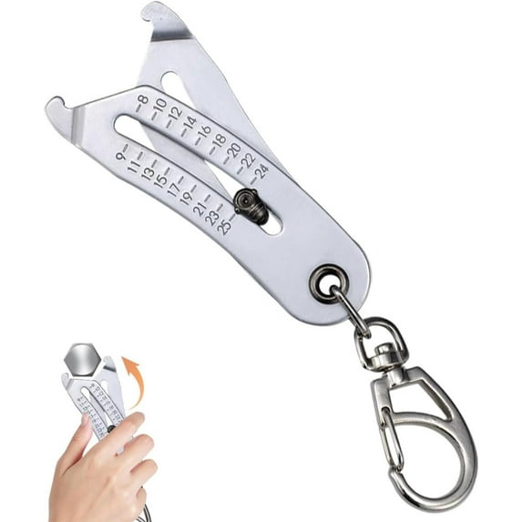 Portable Precise Thread Size Checker Keychain,Bolt Size Finder Keychain ...