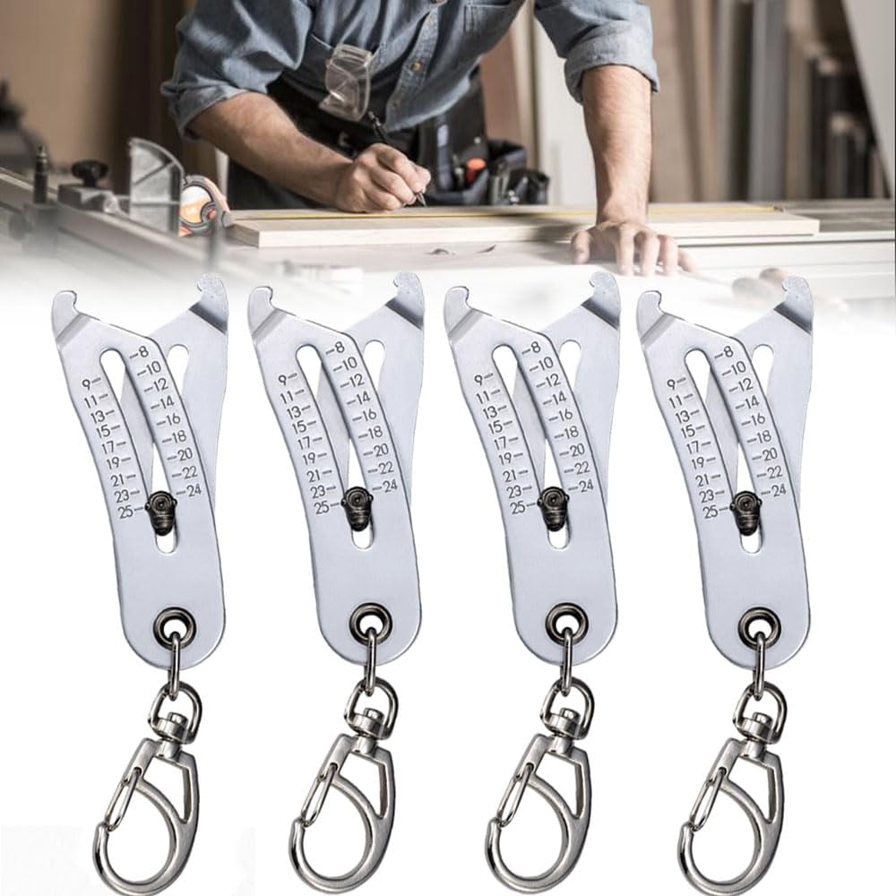 Portable Precise Thread Size Checker Keychain, Upgrade Nut and Bolt ...