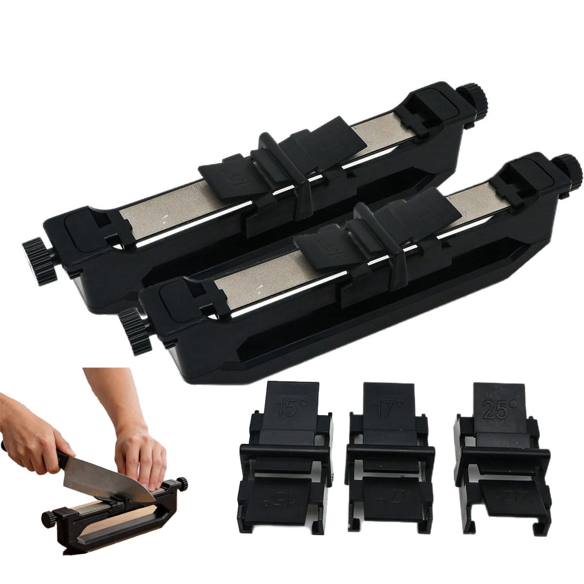 Portable Precision Knife Sharpener - Handheld Angle, Guided & Angled ...
