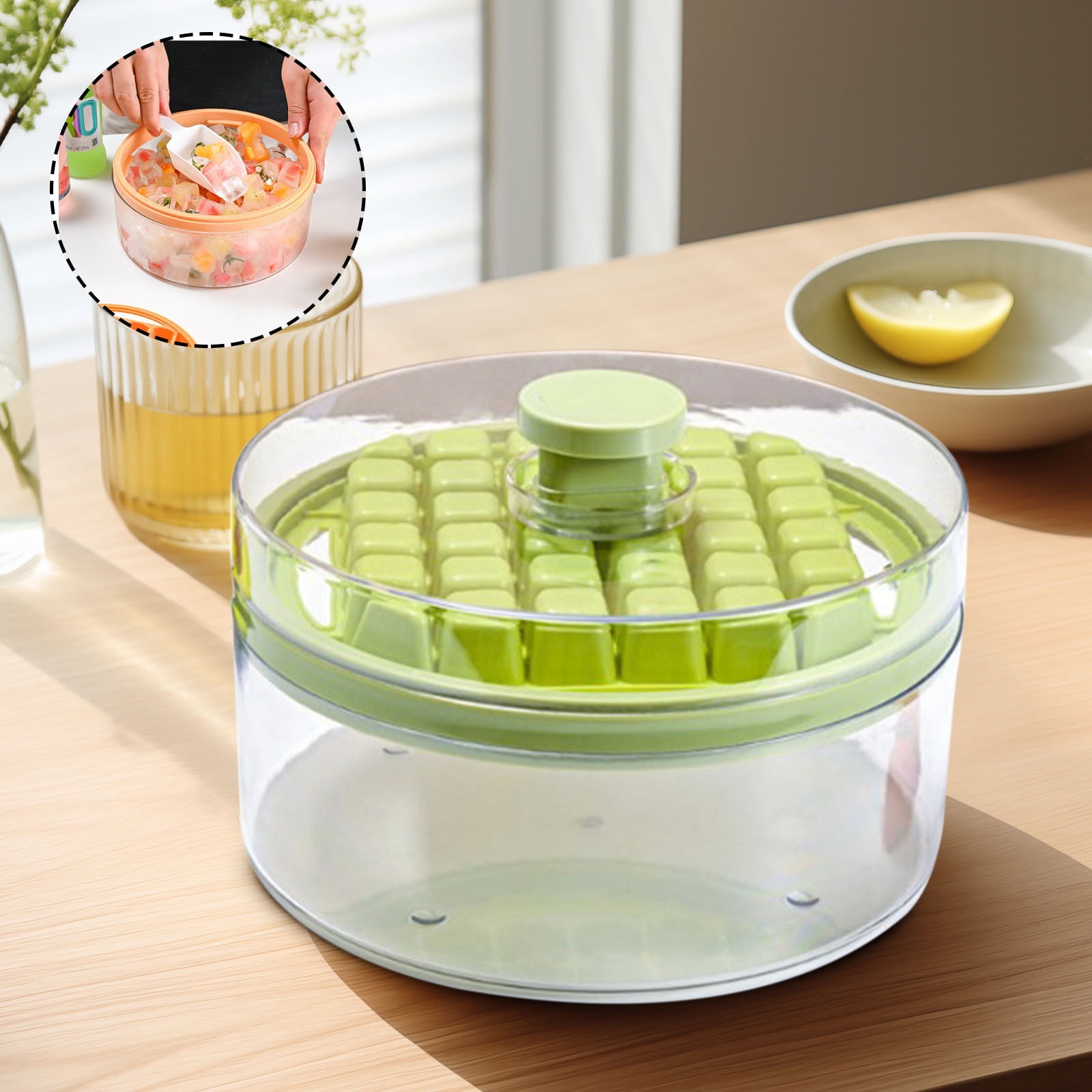 Portable Pressable Ice Cube Tray | Convenient Easy Release Design ...
