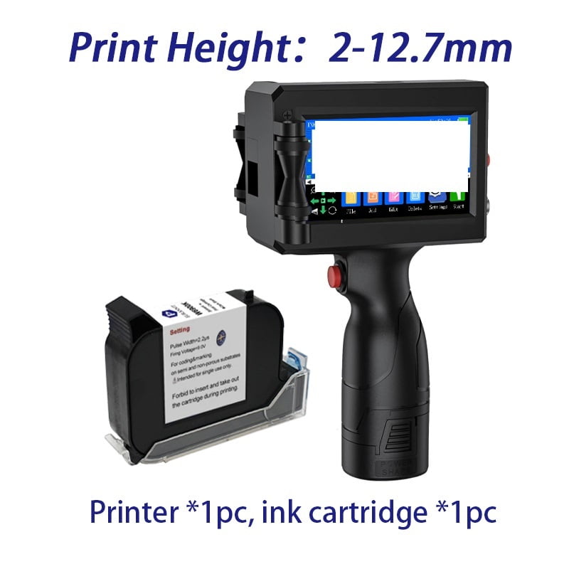 Portable Printer 12.7mm/25.4mm Handheld Inkjet Printer Batch Number ...