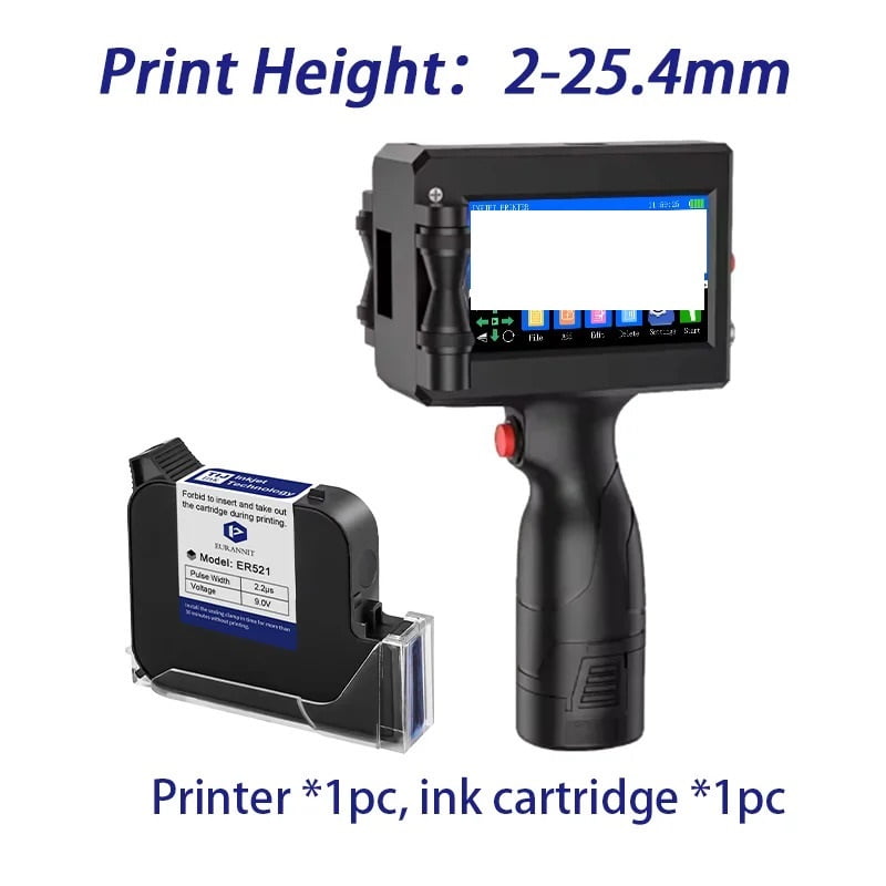 Portable Printer 12.7mm/25.4mm Handheld Inkjet Printer Batch Number ...