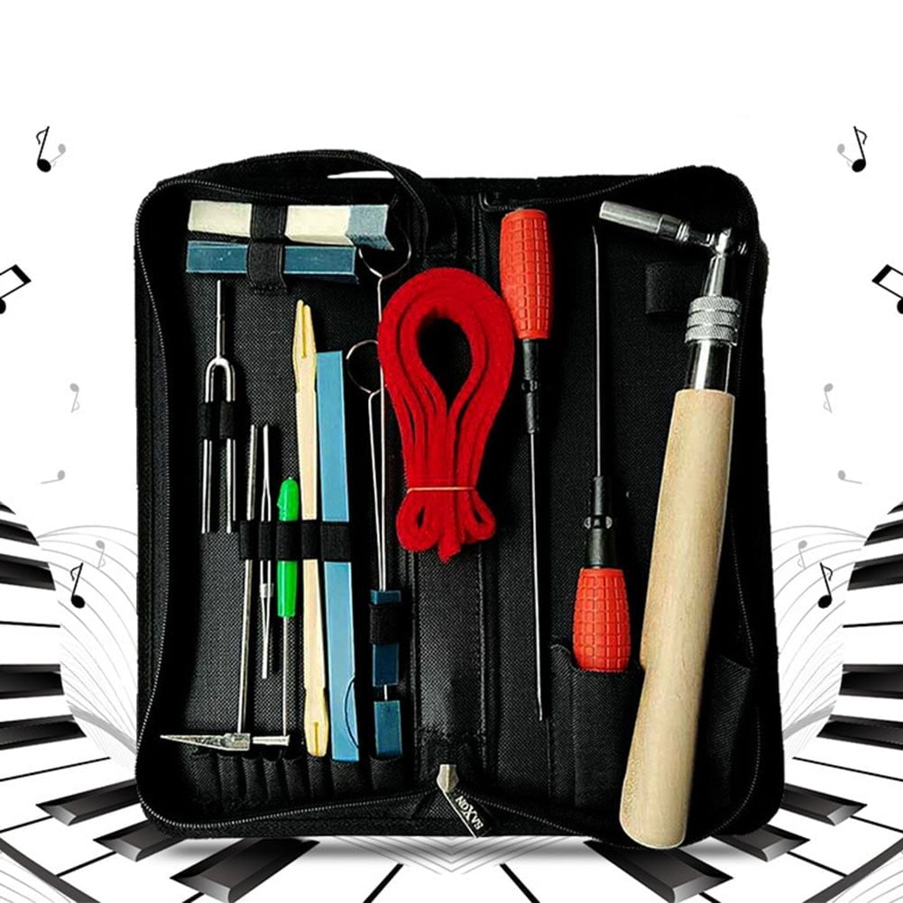 Portable Professional Piano Tuning Kit Tool Handle Fixed Tuner Tool Set With bag - Walmart.com