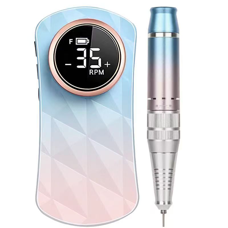 Portable Professional Rechargeable 35,000 RPM Cordless Electric Nail ...