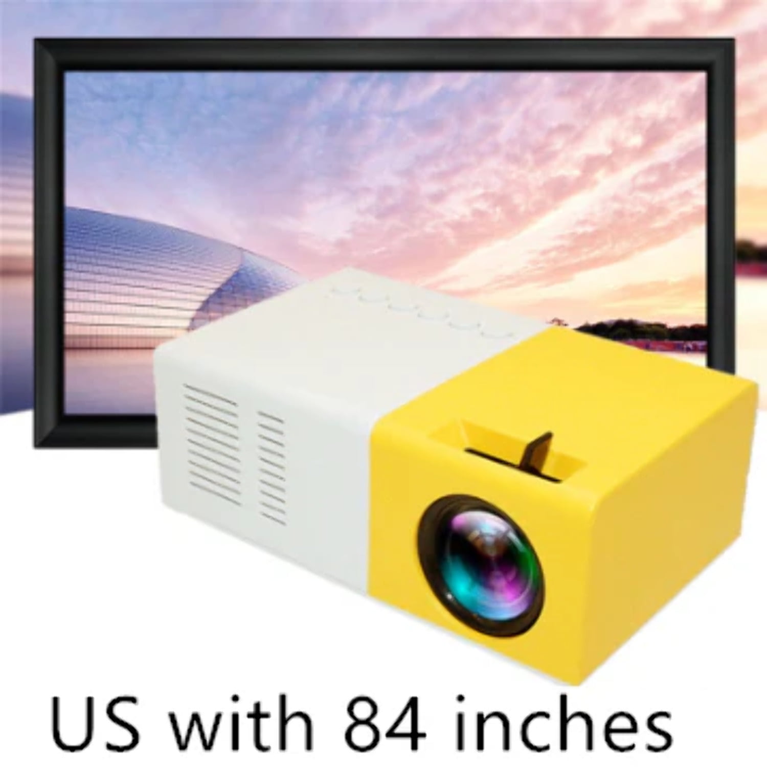 Portable Projector 3D Hd Led Home Theater Cinema HDMI-compatible Usb ...