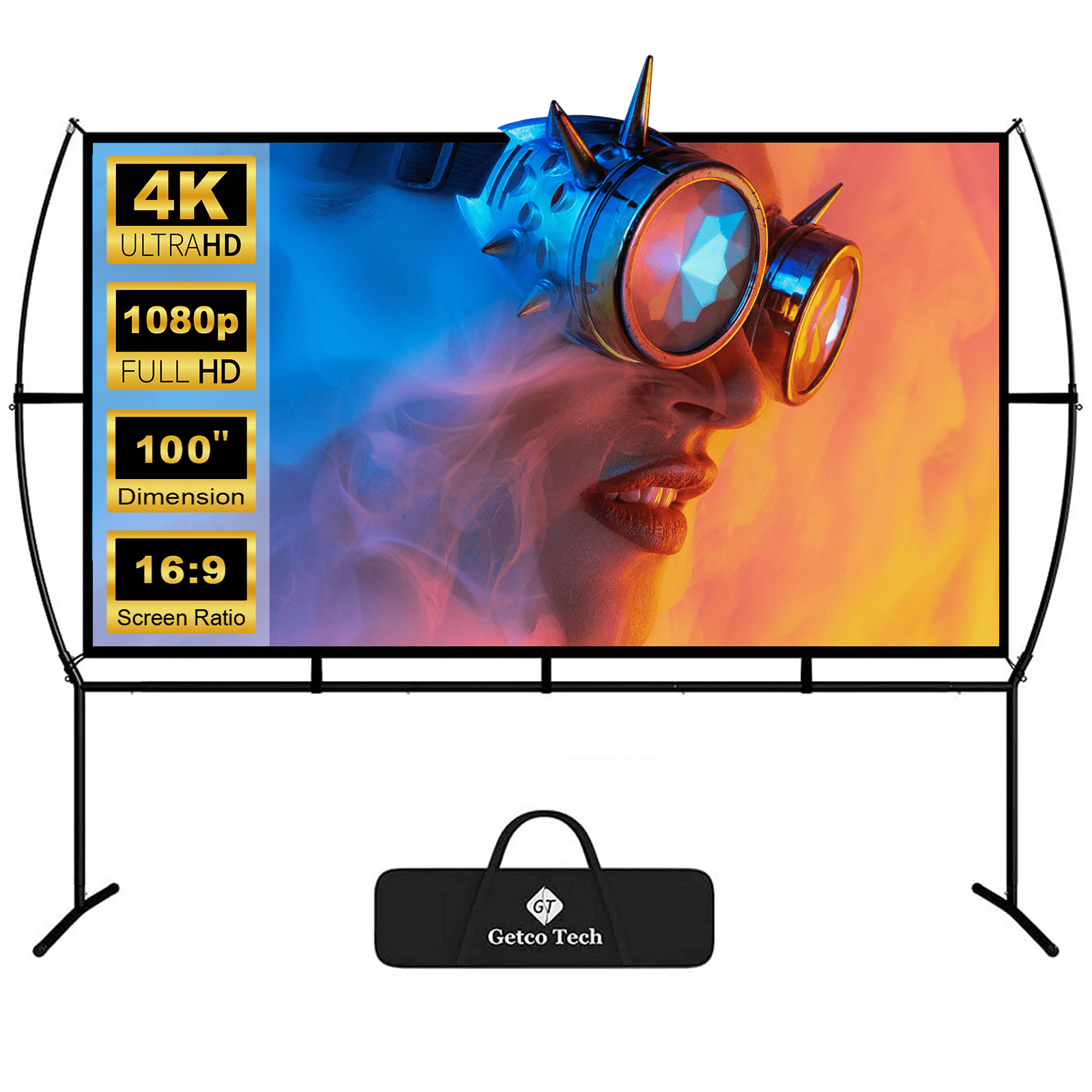 Portable Projector Screen With Stand 100 Inch Projection Screen 16 9 portable-projector-screen-with-stand-100-inch-projection-screen-16-9