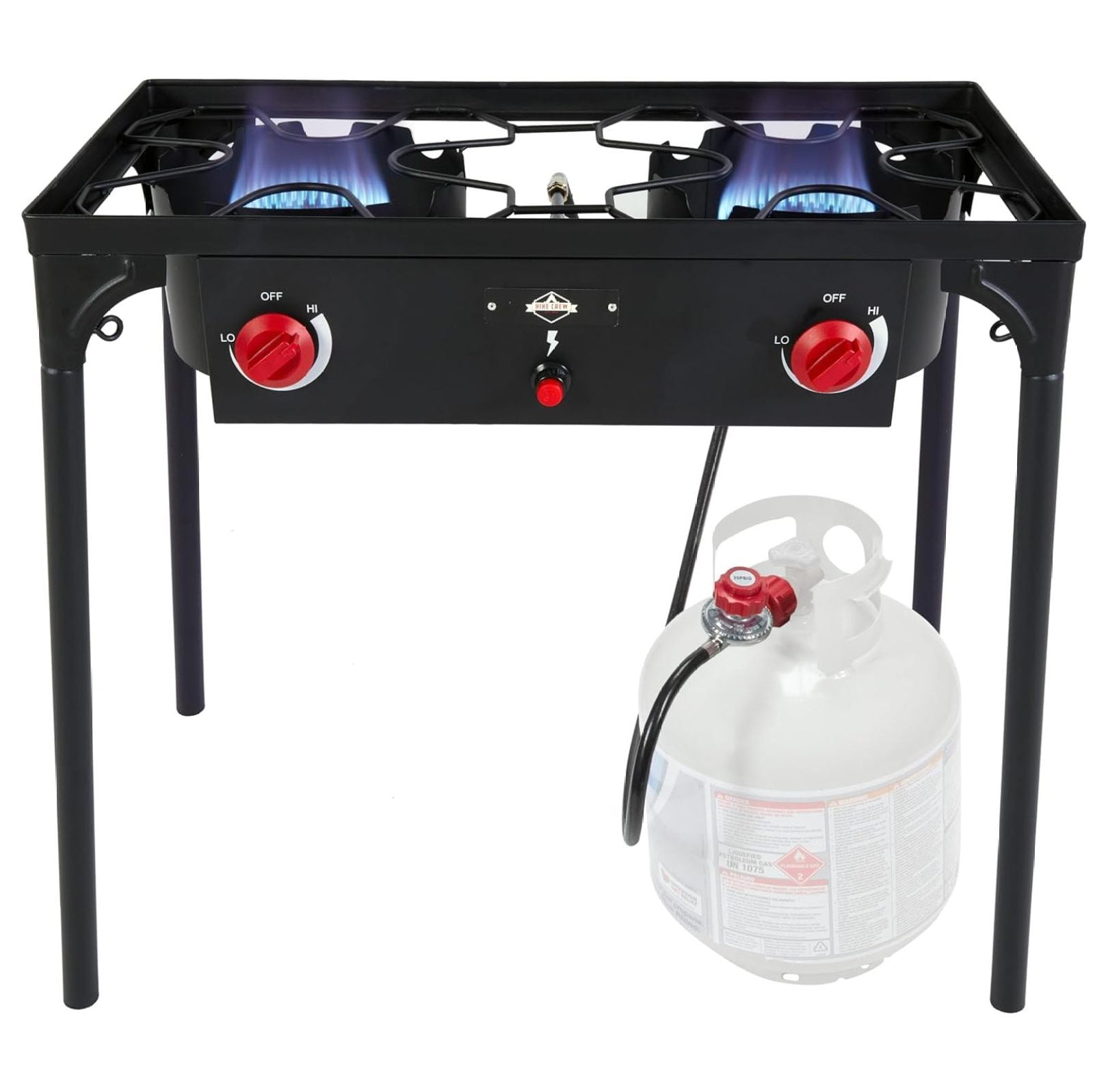 Portable Propane Stove Double Burner | 150,000 BTU Outdoor Gas Cooktop ...