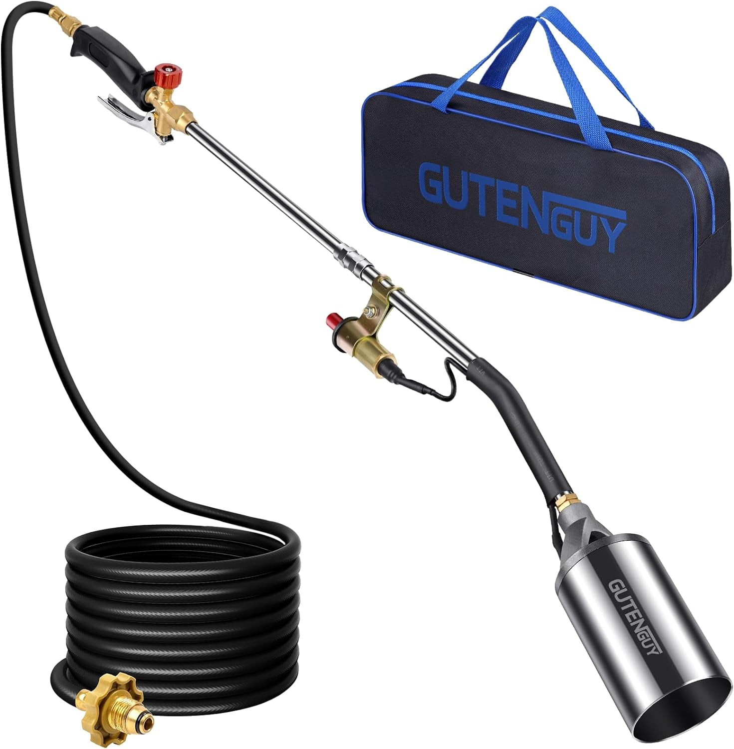 Portable Propane Torch Burner Weed Torch with Storage Bag, High Output ...