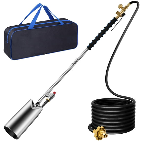 Portable Propane Torch Weed Burner Kit with Storage Bag, High Output ...